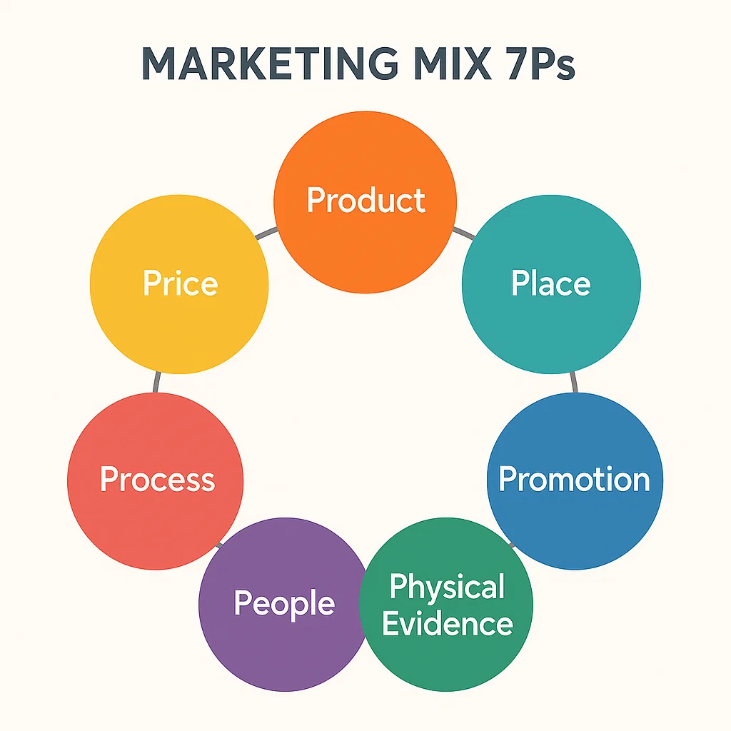 Marketing Mix 7ps, Strategi, Contoh, dan KPI 2025